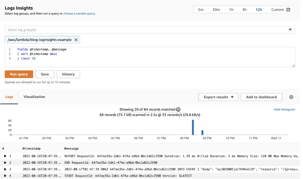 How to Analyze AWS Log Data Using CloudWatch Log Insights